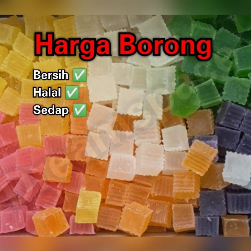 Agar-agar kering HARGA BORONG/beledo kering/Dried jelly crystalscandy ...