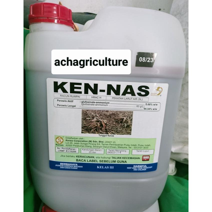 20LIT | Ken-Nas | Racun Rumput | Pekatan Larut Air(SL) | Shopee Malaysia