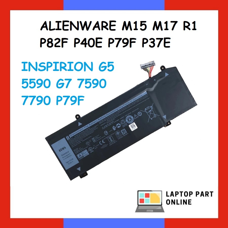 DELL 1F22N JJPFK HYWXJ ALIENWARE M15 M17 R1 P82F P40E P79F P37E ...