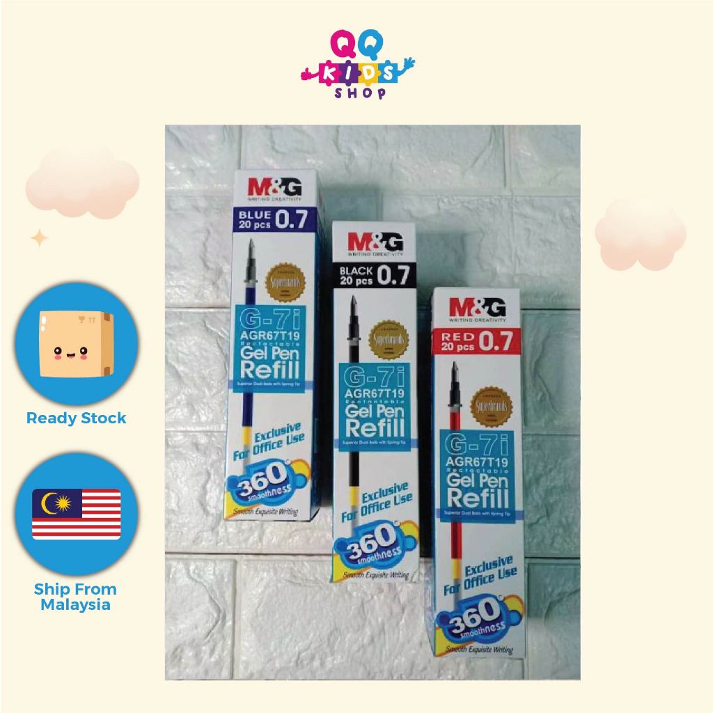 M & G R5 Refill Gel Pen Ink 0.7Mm 圆珠笔 Office Stationary | Shopee Malaysia