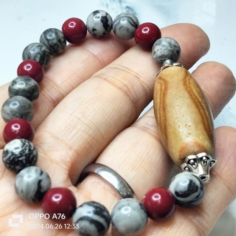 ⚡ Ready stock ⚡ bracelet ⚡ dragon palace relics 🔥泰国龙宫-黑金刚+佛眼舍利天珠手串（8 ...