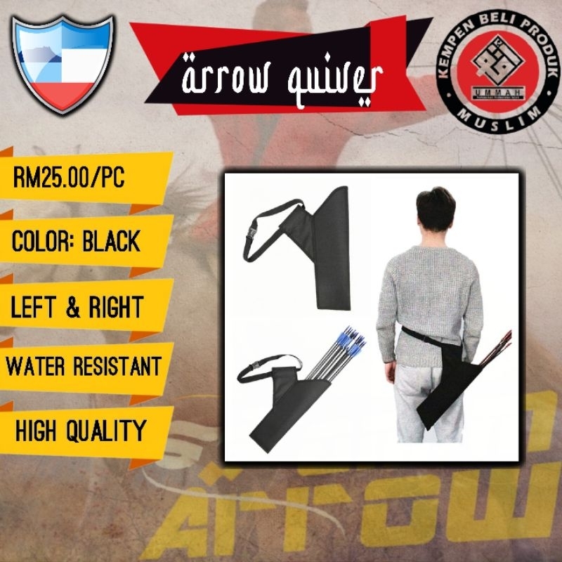 [ARROW QUIVER] HITAM / ARCHERY / TAMIM ARROW / TRADITIONAL ARCHERY ...