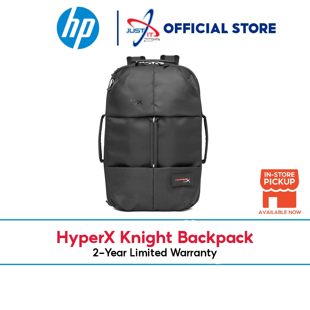 HYPERX KNIGHT GAMING 16" BACKPACK - BLACK (8C525AA) | Shopee Malaysia