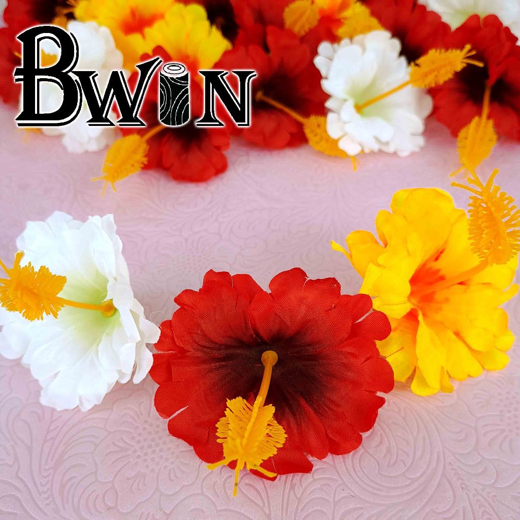 Bunga Raya Artificial Merah , Putih Dan Kuning / Bunga Raya Merdeka 8cm ...