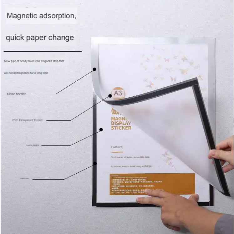 JOO HUAT A4 A3 SIZE Magnetic Display Board Frame Photo Poster ...
