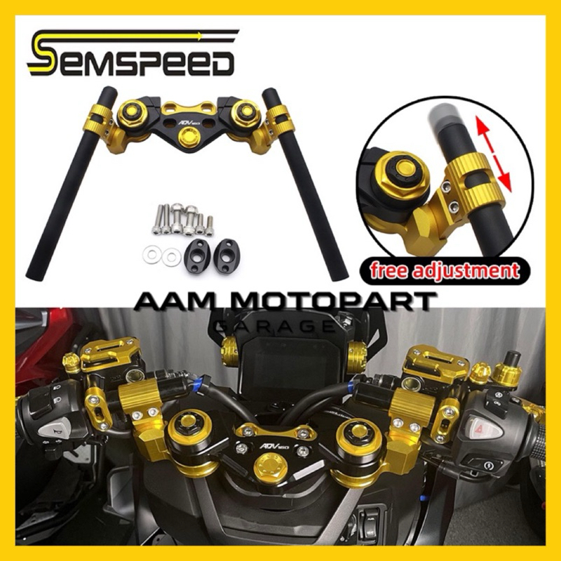 SEMSPEED ADV160 / 150 NMAX PCX160 / 150 ADJUSTABLE RACING HANDLE BAR ...