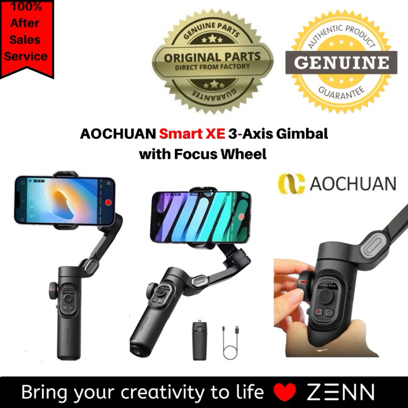 ⚡Gimbal Viral Tiktok⚡Aochuan Smart X Pro/ Smart XE 3-Axis Foldable Handheld Gimbal Stabilizer ...