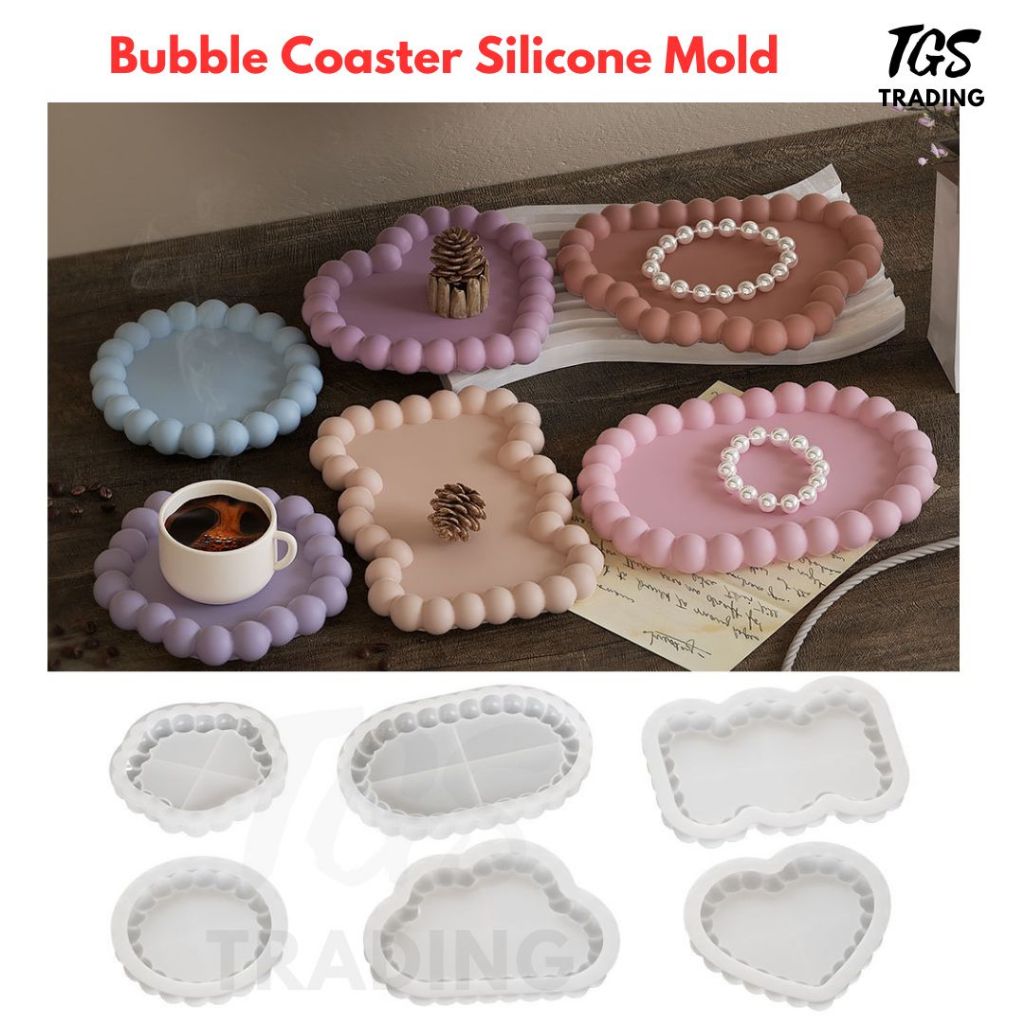 TGS Various bubble coasters Silicone mold for resin plaster | Shopee ...