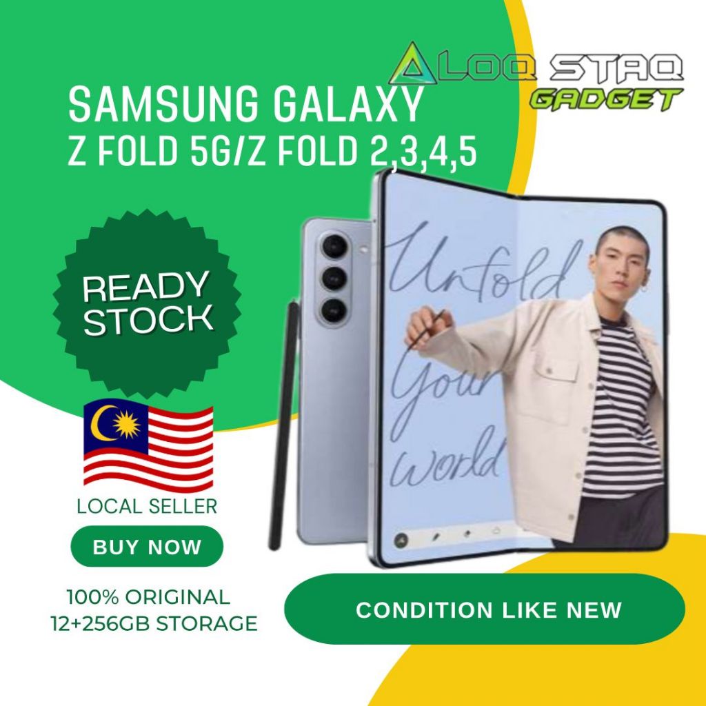(DEMO UNIT) Samsung Galaxy Z Fold 5 5G / Z Fold 4 5G / Z Fold 3 5G / Z Fold 2 5G 7.6"Inch ...