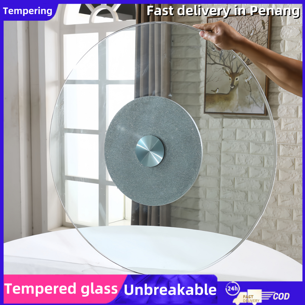 meja makan lazy susan meja bulat lazy susan rotating tray dinning table ...