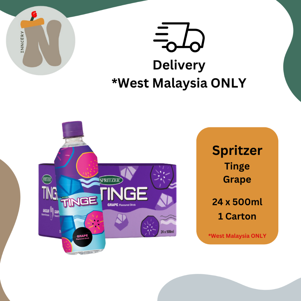 Spritzer Tinge Grape 24 x 500ml | Shopee Malaysia