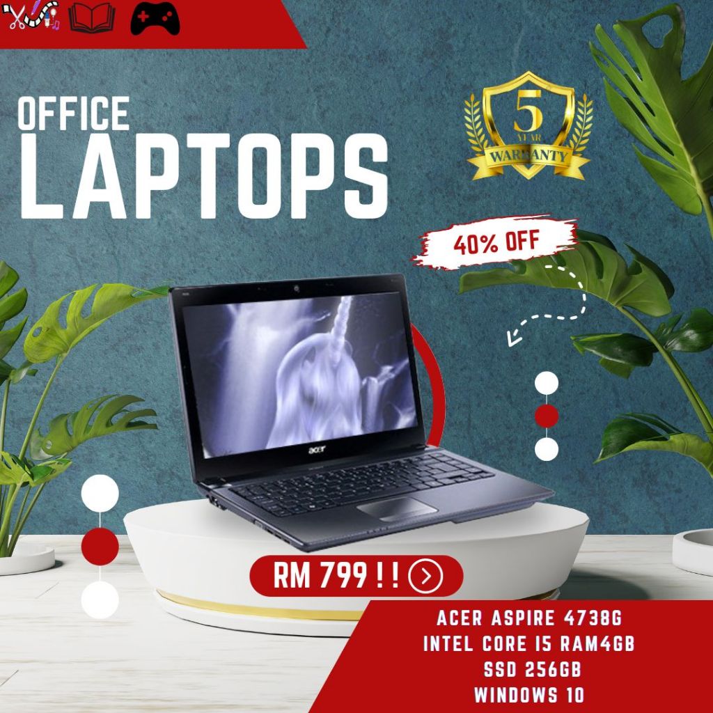 ACER ASPIRE 4738G (Laptop Murah) | Shopee Malaysia
