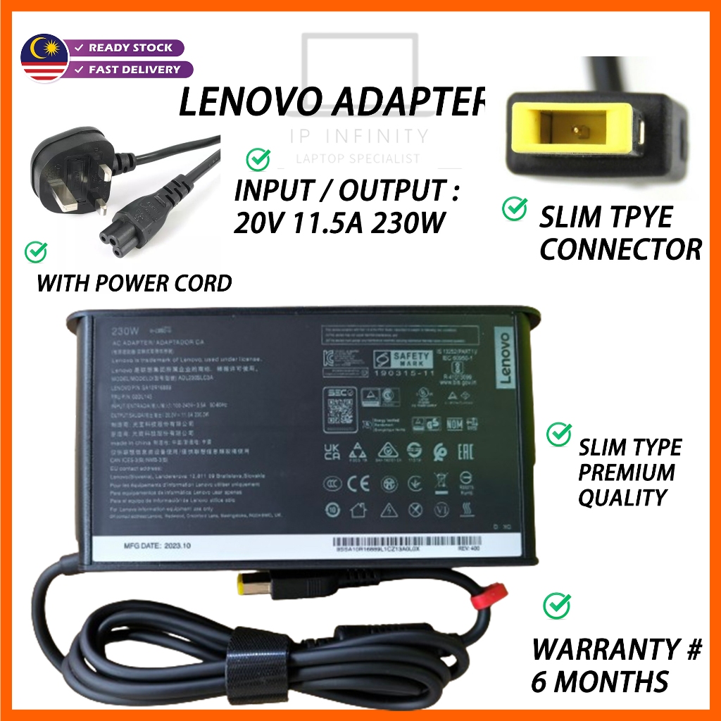 LENOVO SLIM TIP LEGION 5 15IMH05H 15ARH05 15ARH7H 15ACH6H 15IAH7 15ARH7 ...