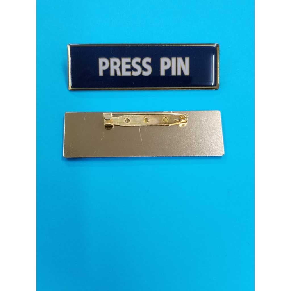 NAME TAG SOLID GOLD PRESS PIN | Shopee Malaysia