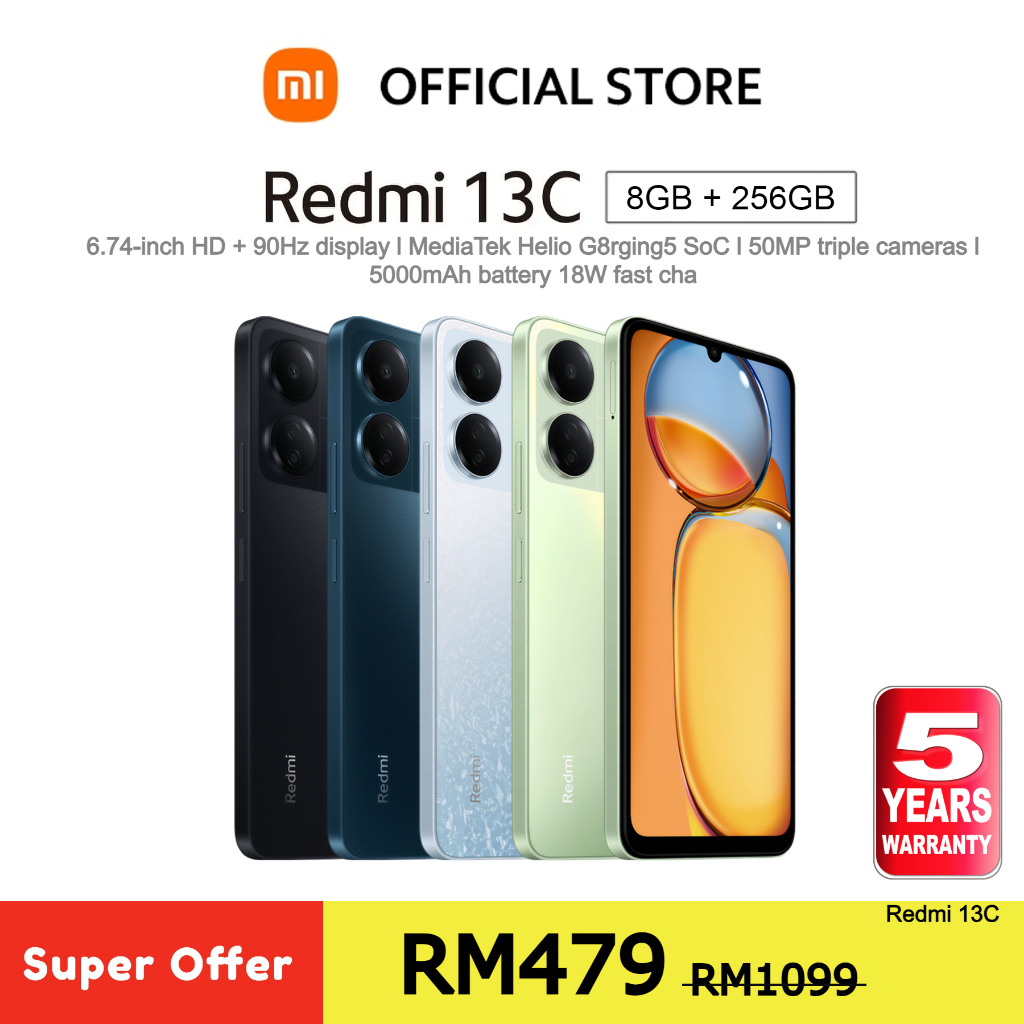 Redmi 13C Pro 8GB+256GB Smartphone Smooth 90Hz 6.74’‘ display/50MP AI ...