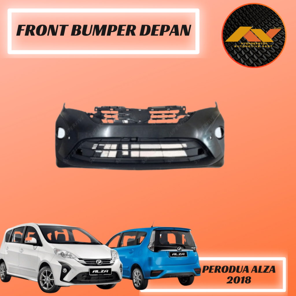 PERODUA ALZA 2018 NEW MODEL FRONT BUMPER PLASTIC PP MATERIAL PLASTIK 100% HIGH QUALITY | Shopee ...