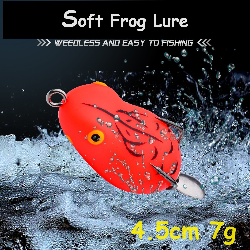 SL010 - Soft Frog Lure/ Snakehead Killer Topwater Fishing Lures Ikan ...