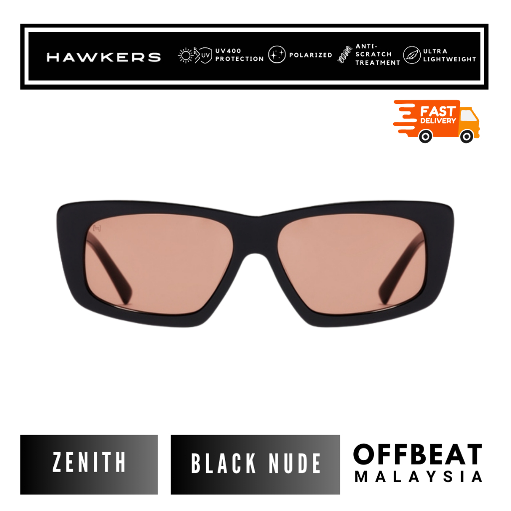HAWKERS Zenith Black Nude Men & Women Unisex Sunglasses with UV400 ...