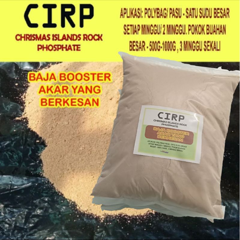#2KG#CIRP-CHRISTMAS ISLAND ROCK PHOSPHATE #BAJA PENGGALAK AKAR POKOK ...