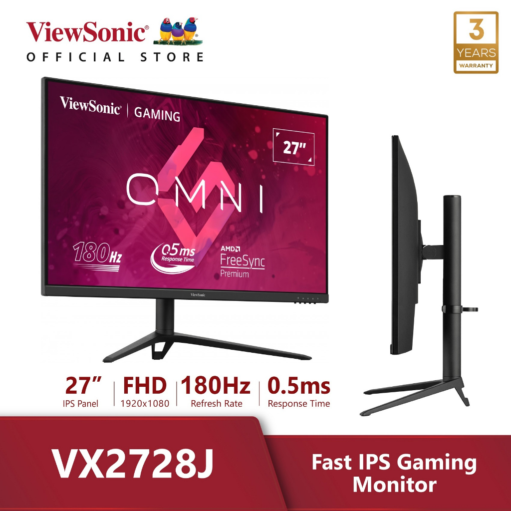 Viewsonic VX2728J 27” 180Hz Fast IPS Gaming Monitor | Shopee Malaysia