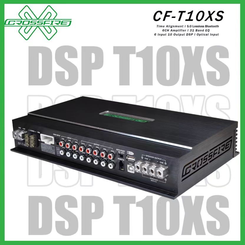 Crossfire CF-T10XS | 10 Channel DSP Tuning 31 Band EQ 6CH Amplifier ...