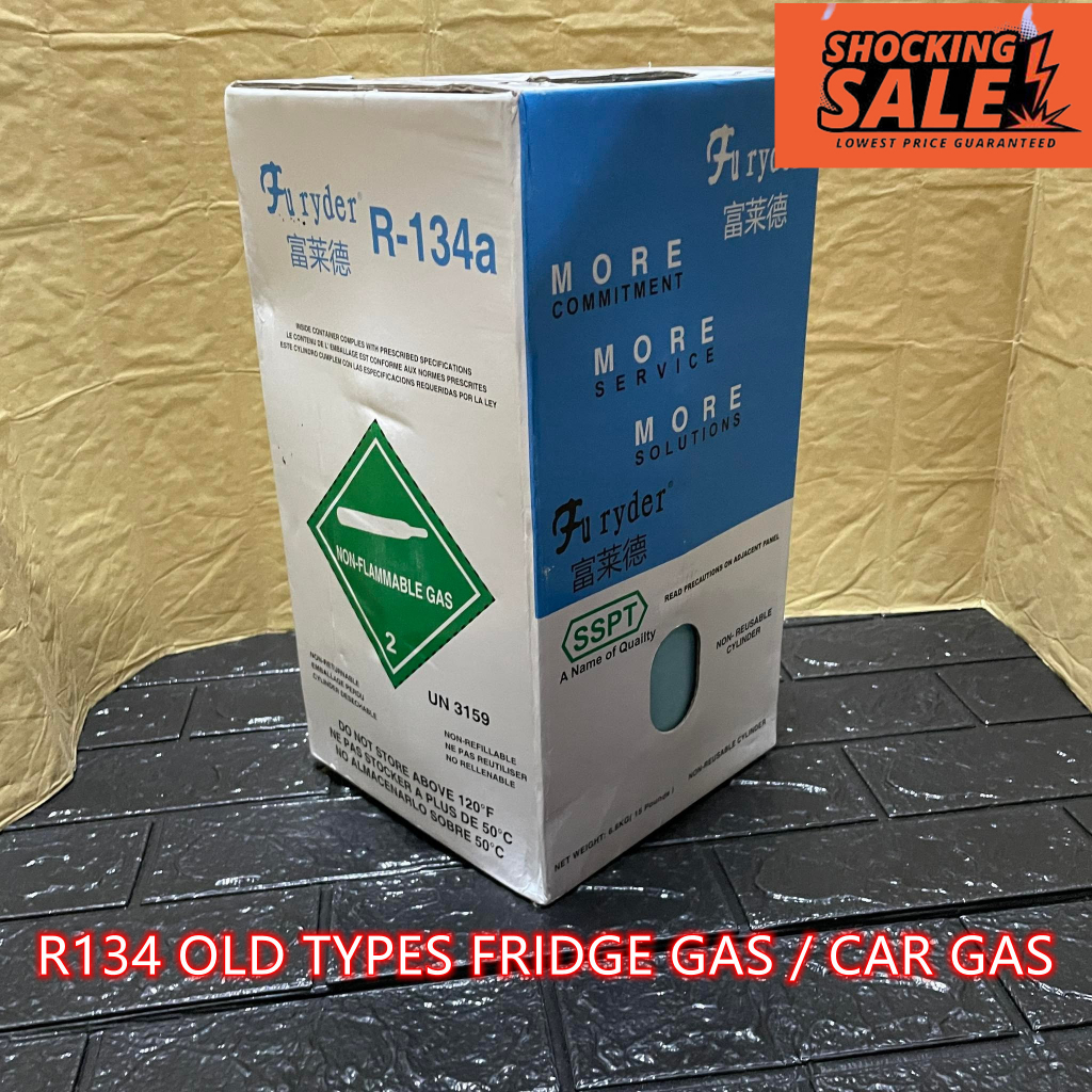 ⚡️SHOCKING SALE⚡️6.8KG GAS FRIDGE /CAR GAS R134 BOTTLE GAS TOP UP ...