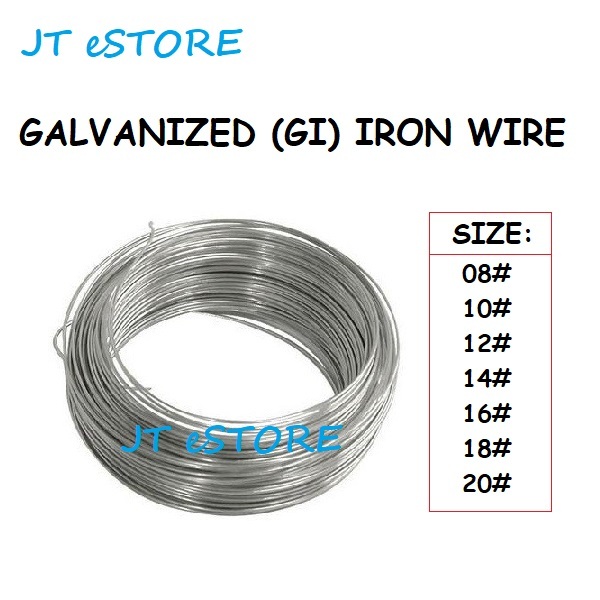 [JT eSTORE] 40KG 8# China Galvanised (GI) Iron Wire / Steel Tie Fence ...