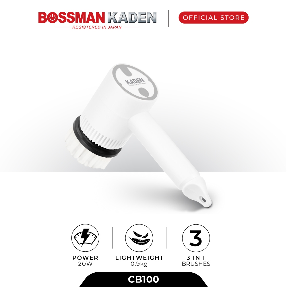 Bossman Kaden Cordless Cleaning Brush CB100 | Shopee Malaysia