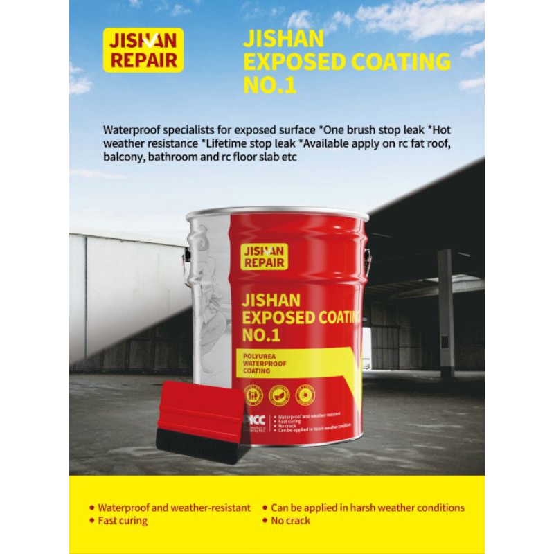 JISHAN REPAIR JISHAN EXPOSED COATING NO.1(15KG) POLYUREA WATERPROOF ...