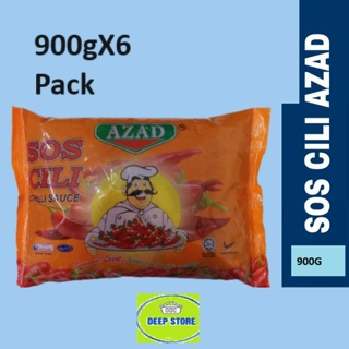 Azad Sos Cili Sauce Chili 900GX6 Pack(Harga Borong) | Shopee Malaysia