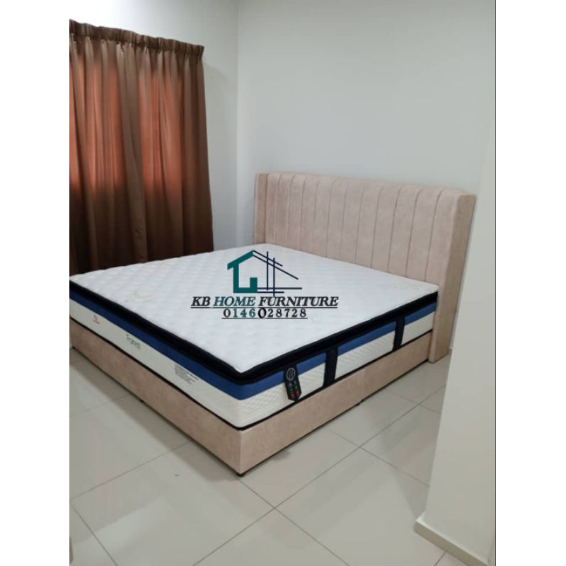 Katil Design Baru Turkish Luxury home bed wing dan chanel Bedframe ...