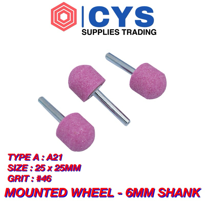(100% QUALITY) CYS A21 MOUNTED WHEEL & MOUNTED POINT (TYPE A) 6MM SHANK | Shopee Malaysia
