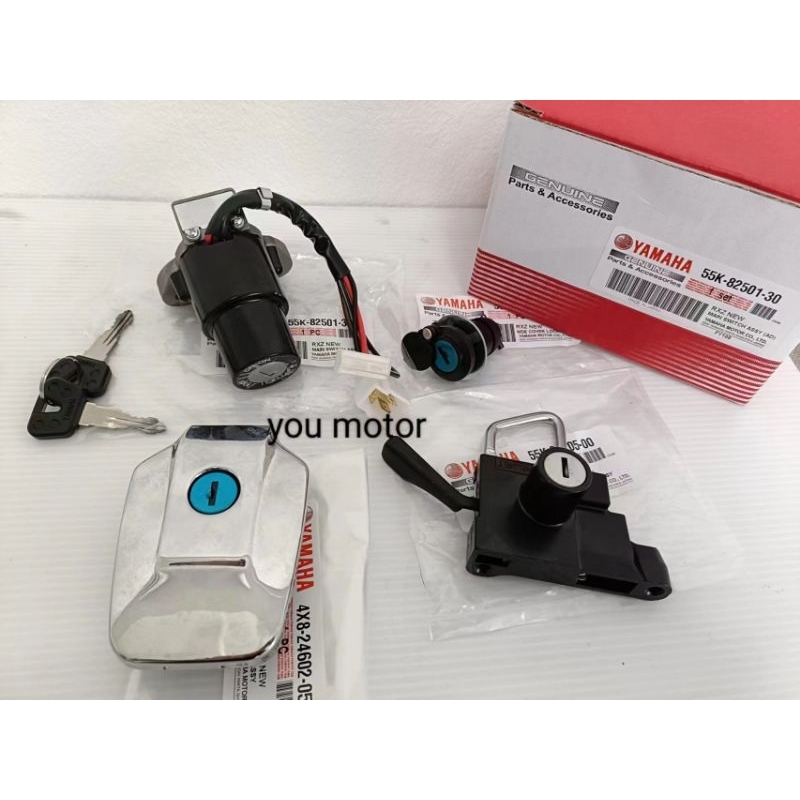 Yamaha RXZ SET KUNCI RXZ MAIN SWITCH LOCK SET SUIS KUNCI MOTOR COMPLETE ...