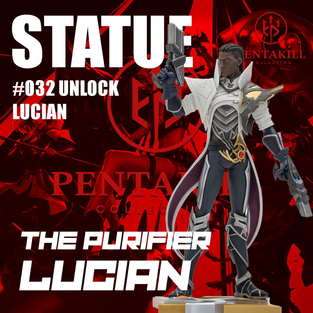 (Ready Stock) LUCIAN STATUE #032 LEAGUE OF LEGENAD WILD RIFT LOL ...