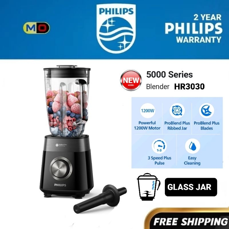 [NEW] PHILIPS 2L High Power Blender 5000 Series HR3030/00 | HR3030 High ...