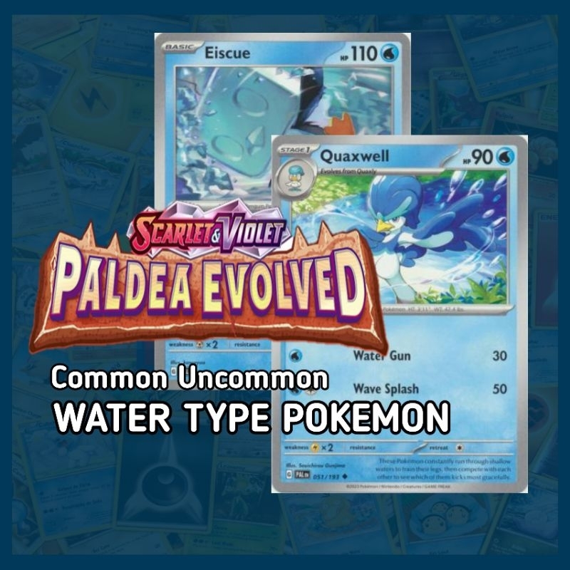 Paldea Evolved - Common/Uncommon (WATER) | Shopee Malaysia