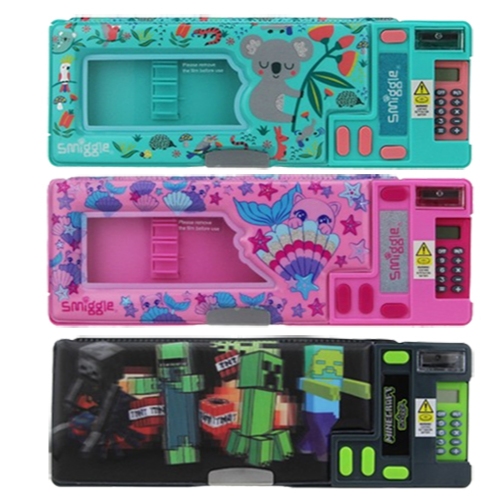 Smiggle Pop Out Pencil Case Pencil Box With Build in Calculator Kotak ...