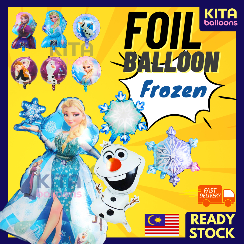 Frozen Theme Balloon Elsa Anna Princess Foil Belon Birthday Party ...