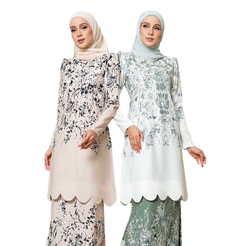 KLOPAK SCALLOP 2.0/Kurung Mawar Cotton/ kurung Murah / kurung Cantik ...