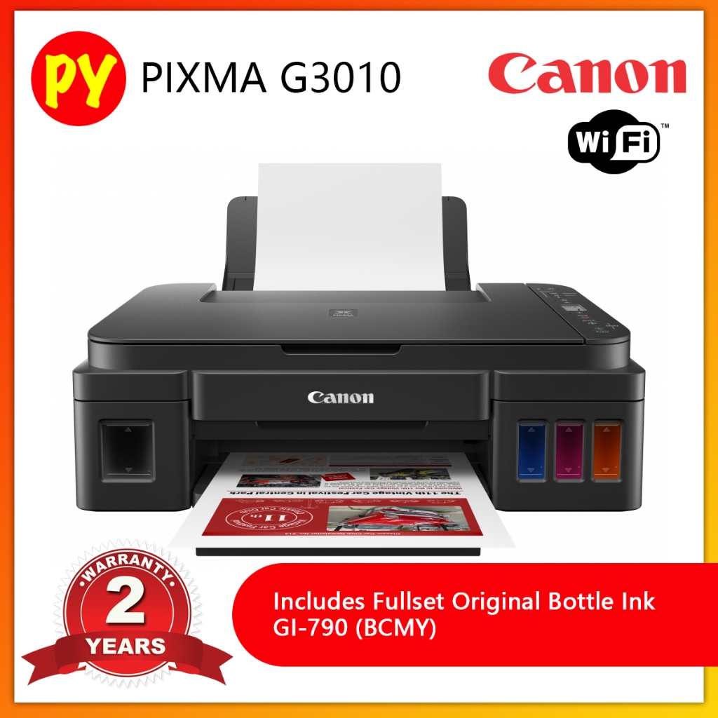 Canon PIXMA G3010 All-In-One (WiFi) G-3010 Ink Tank Printer with full ...