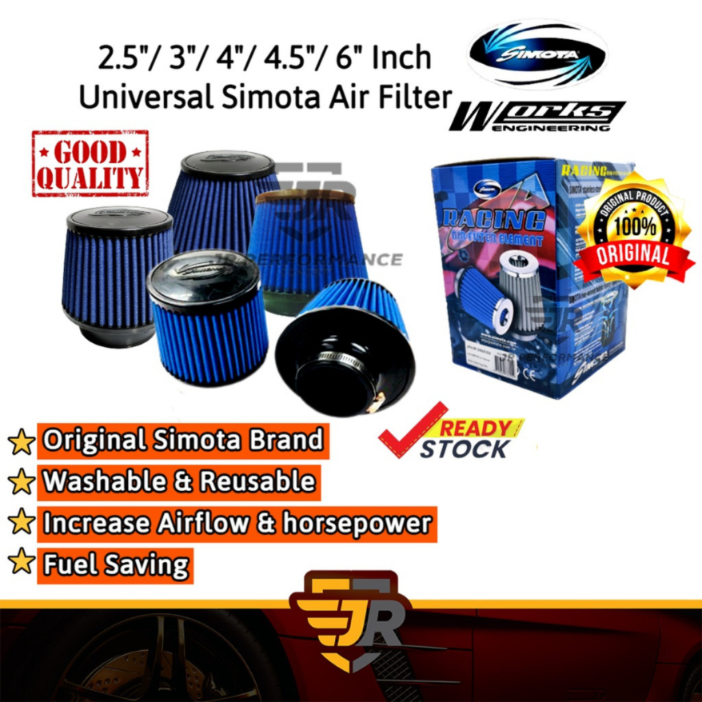 Works Engineering Simota 2.5" 3" 4" 4.5" 6" Inch Universal Open Pod Air ...