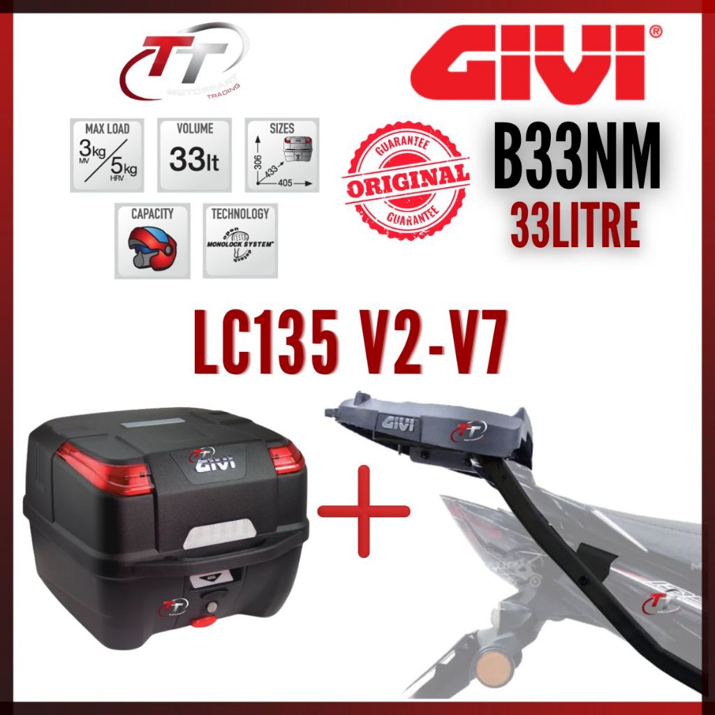 YAMAHA LC135 V2 V3 V4 V5 V6 V7 LC 135 GIVI ZR(S) HEAVY DUTY MONORACK ...