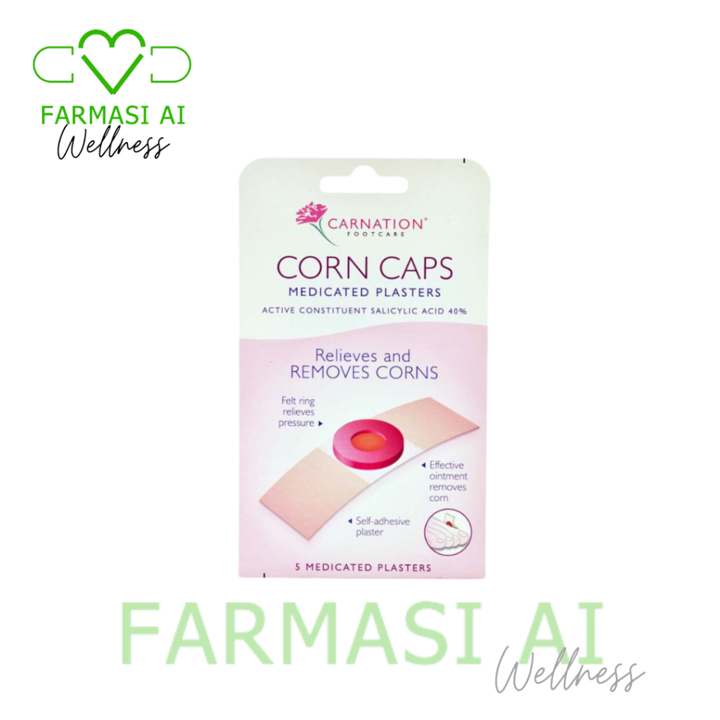 Carnation Corn Caps Medicated Plasters 5 Pieces (Exp Date: 06/2026 ...