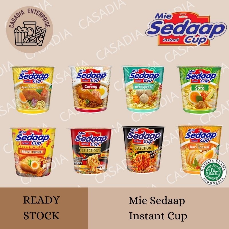 [HALAL] Mie Sedaap Instant Cup (Assorted Flavour) | Shopee Malaysia