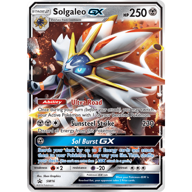 Pokémon TCG Solgaleo Card - Card Sticker/Touch n Go Card Sticker Cover ...