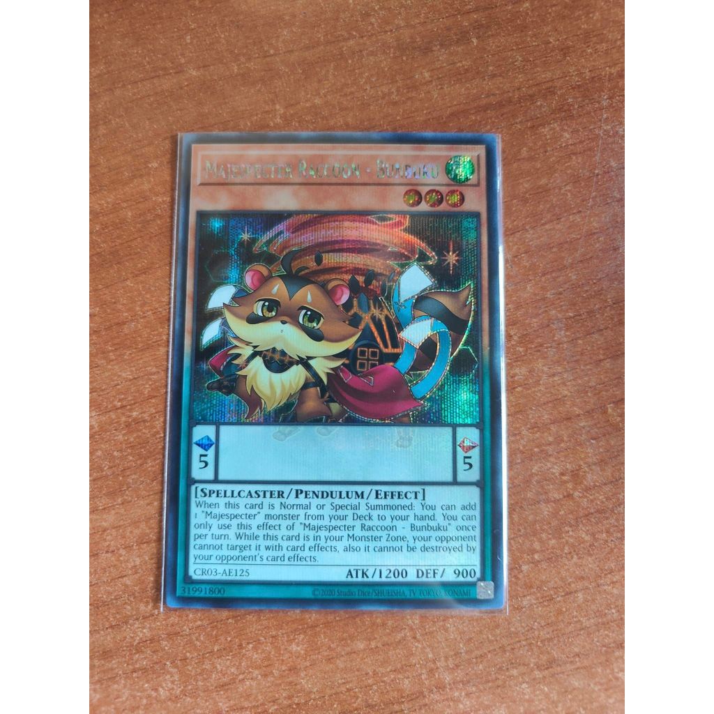 Yugioh : DOCS-JP026 23TP-JP406 CR03-AE125 CR03-AES20 Majespecter Raccoon - Bunbuku (COMMON/UR ...