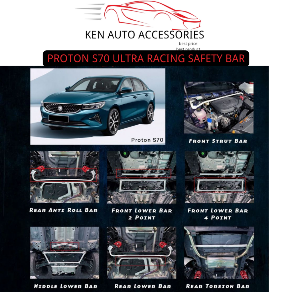 ULTRA RACING SAFETY BAR PROTON S70 2024 ULTRA RACING FRONT BAR ANTI ...