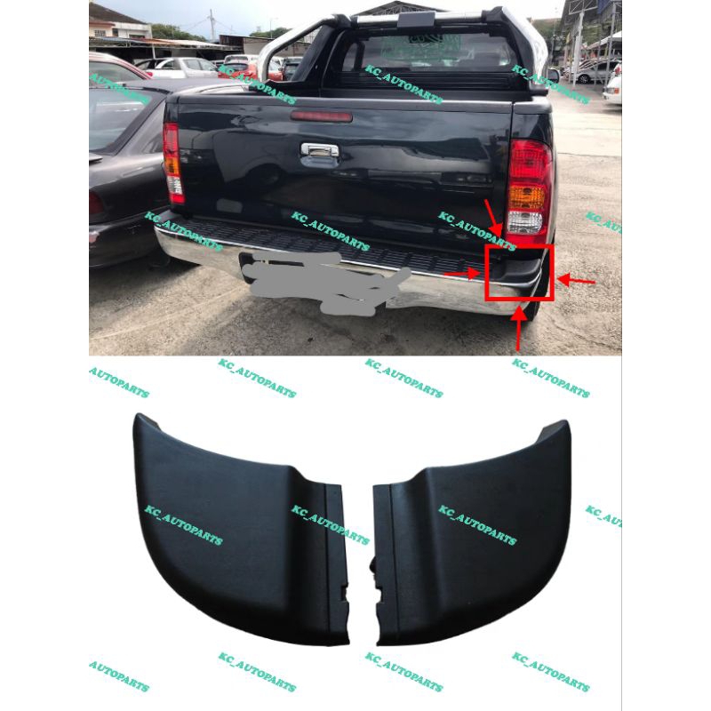 TOYOTA HILUX 2005-2014 KUN25 / KUN26 VIGO REAR BUMPER SIDE COVER ...