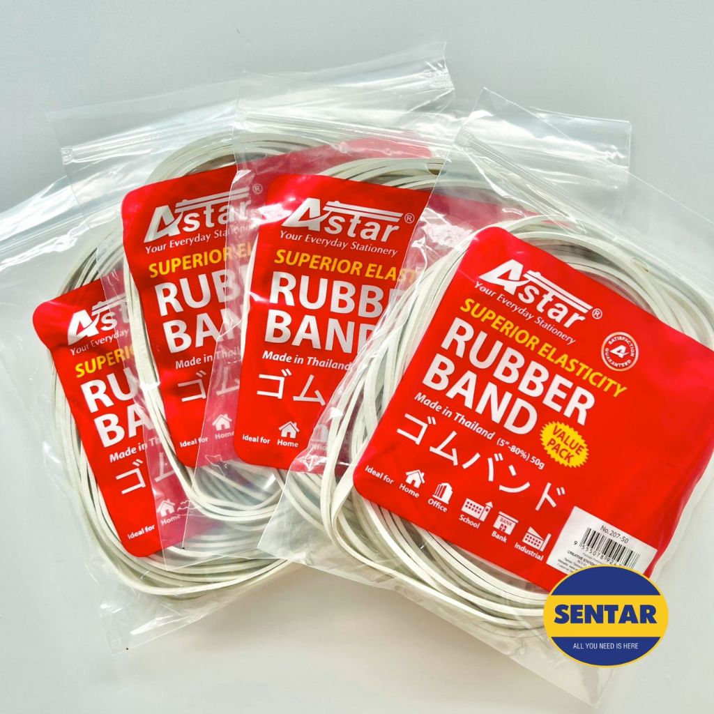 Astar 207-50 Superior Elasticity Rubber Band Postman Rubber Band 50g ...