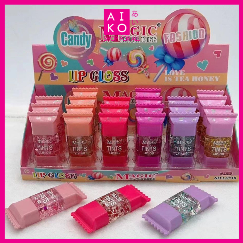 (AIKO)MAGIC YOUR LIFE CANDY MAGIC COLOR LIP GLOSS LIP OIL 1PCS | Shopee ...